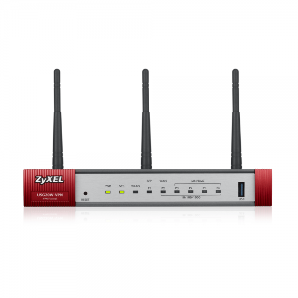 Firewall ZyXEL USG20W, firewall throughput: 350Mbps, WiFi 802.11 ac ...