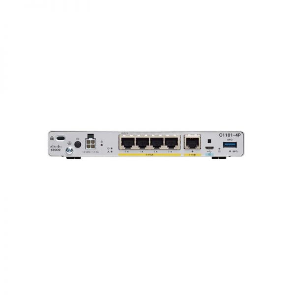 Router Cisco C1111-4P, WAN:1xGigabit, LAN:4x10/100/1000Mbps RJ45 ...