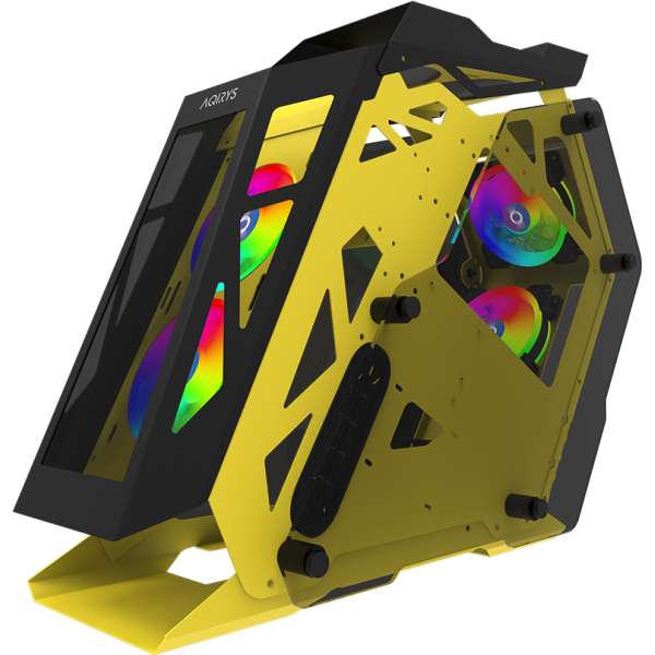 Carcasa PC AQIRYS Saiph Yellow | Carcase PC - ITArena.ro